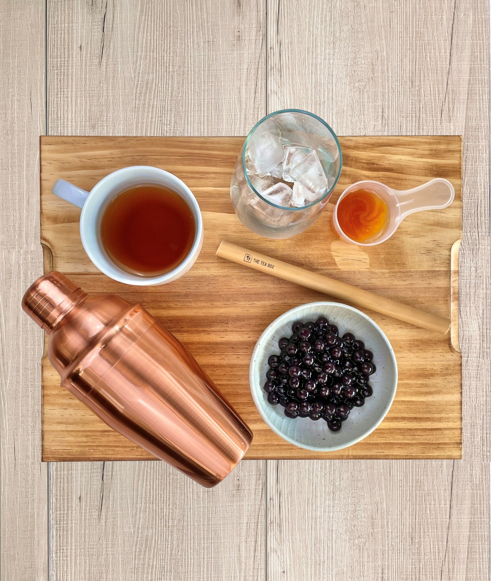 Rose Gold Cocktail Shaker - 500ml | The Tea Box